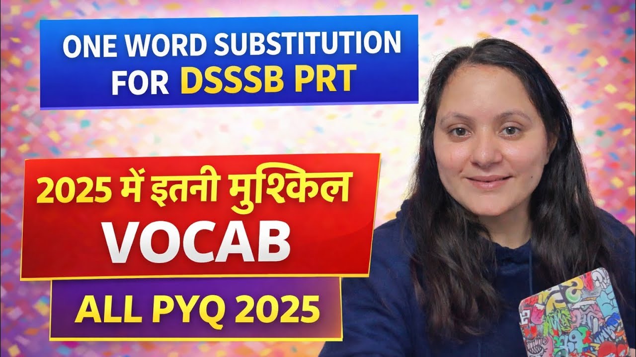 Class 4 || one word substitution || All 2025 pyq #vocab - YouTube