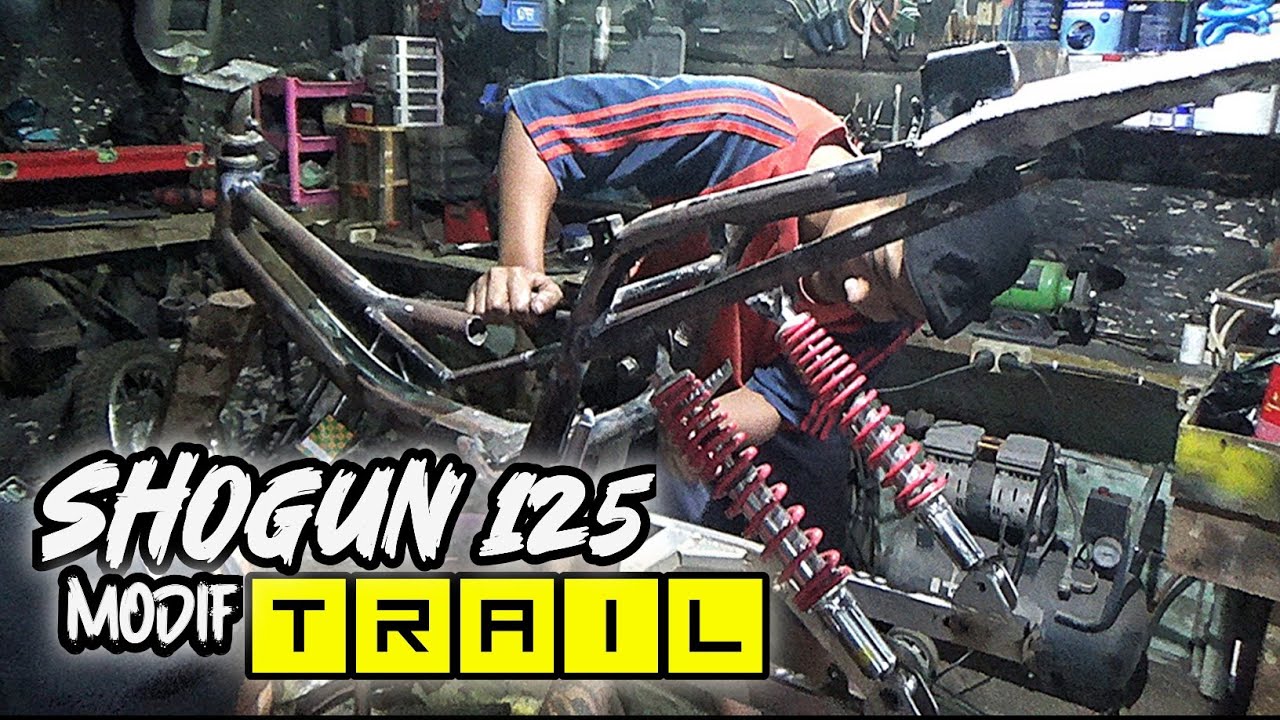 Suzuki Shogun 125 MODIF TRAIL (Special Edisi Pak Guru) - YouTube