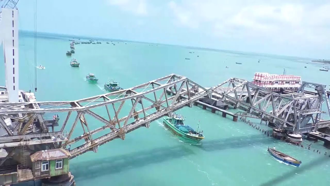 Pamban Bridge: The suspension Railway Bridge in Pamban opened for ...