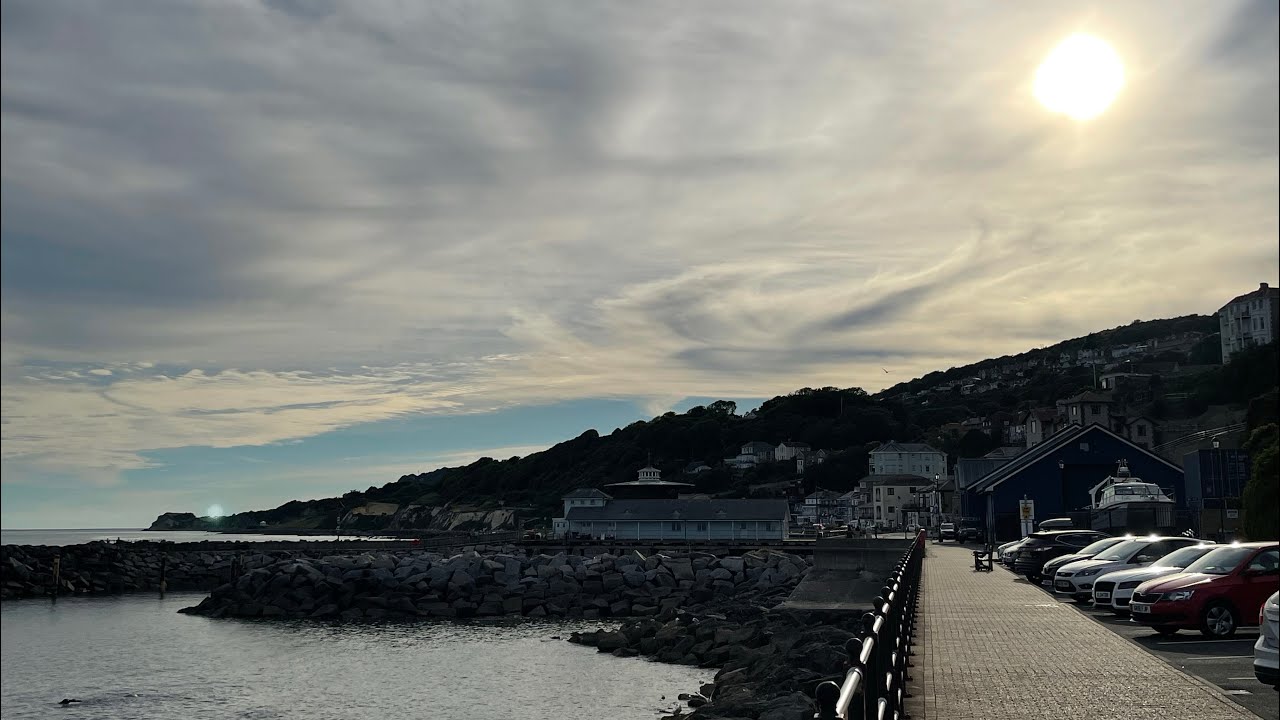 Enjoying an evening walk Ventnor Esplanade to Monks Bay, Bonchurch ...