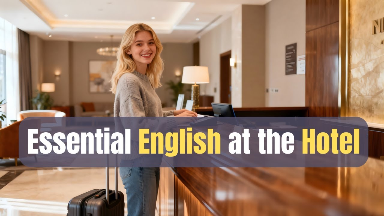 English Conversation at the Hotel | Learn Useful Travel Phrases ...
