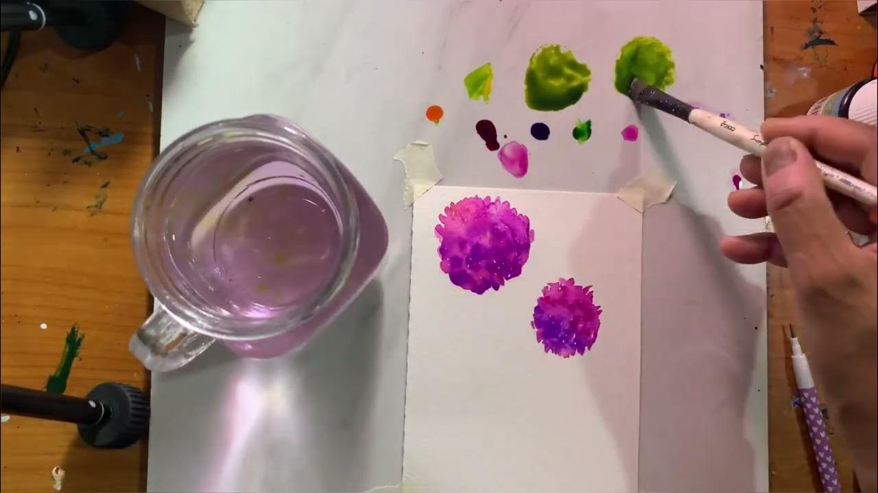 😎💖 7 Minutes quick and Easy watercolor painting of loose floral for ...
