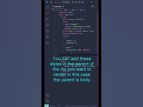 How to center a div in CSS using Flexbox #trending #programming #html #css #coding # ...