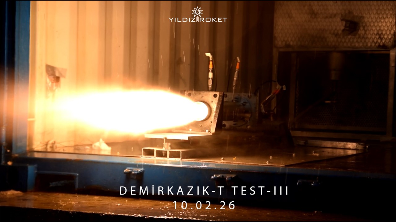 Static Fire Test-3 | DEMİRKAZIK-T Hybrid Rocket Motor | Yıldız Rocket ...