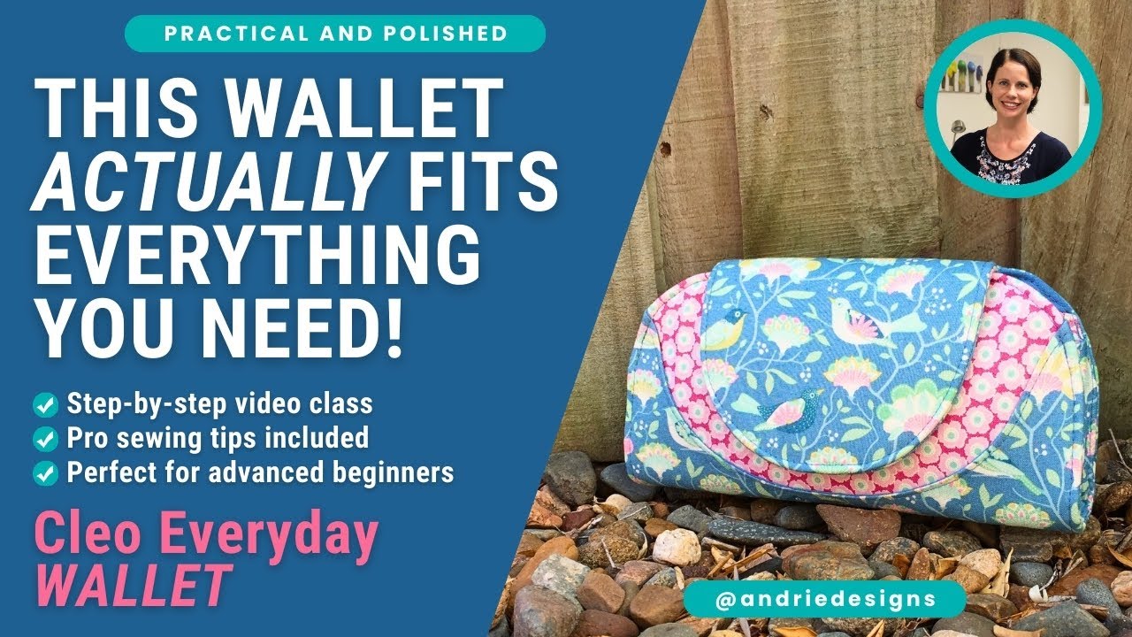Cleo Everyday Wallet - Sewing Class Trailer - YouTube