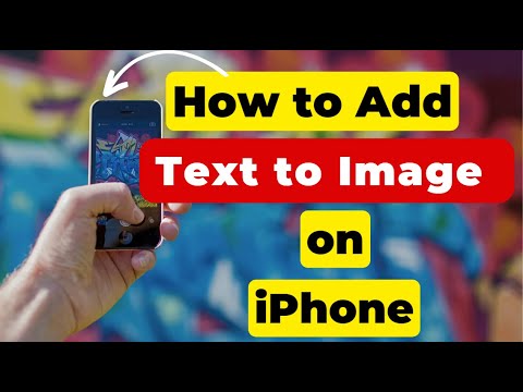 How to add text to image in iPhone - YouTube
