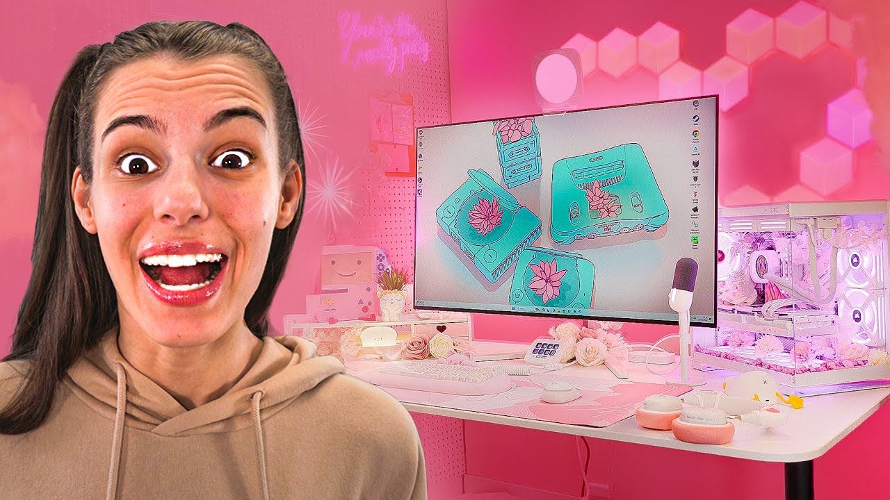Mi-am Făcut Un Setup Roz De Gaming ! - YouTube