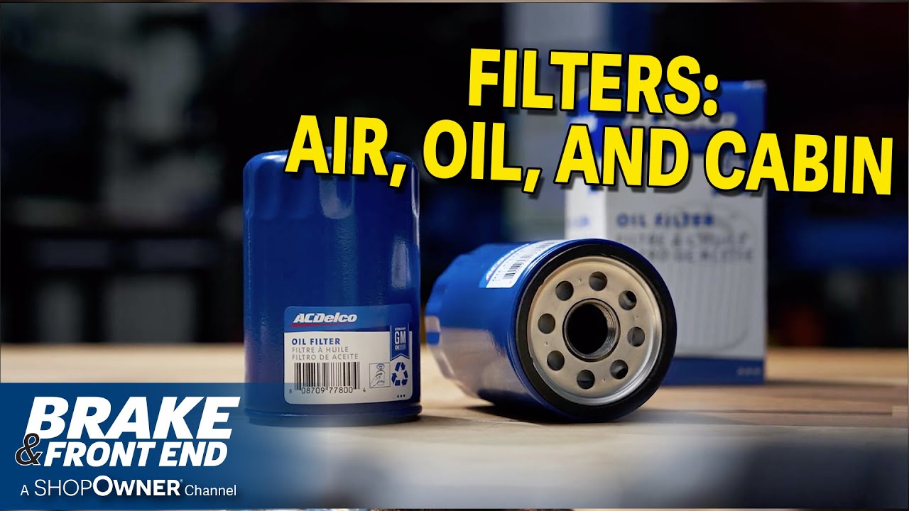 Understanding The Differences In Oil, Air, And Cabin Filter - YouTube