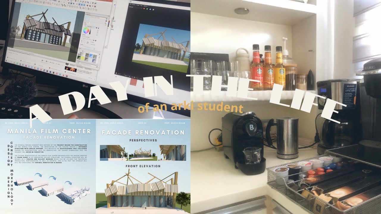 a day in the life of an architecture student (upd) - YouTube