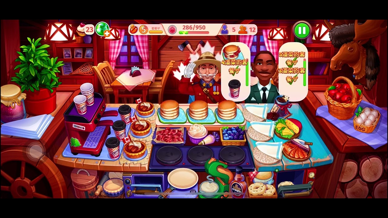Cooking Craze Toronto Level 21 (Goals 950 / Don’t Lose Any Customers ...