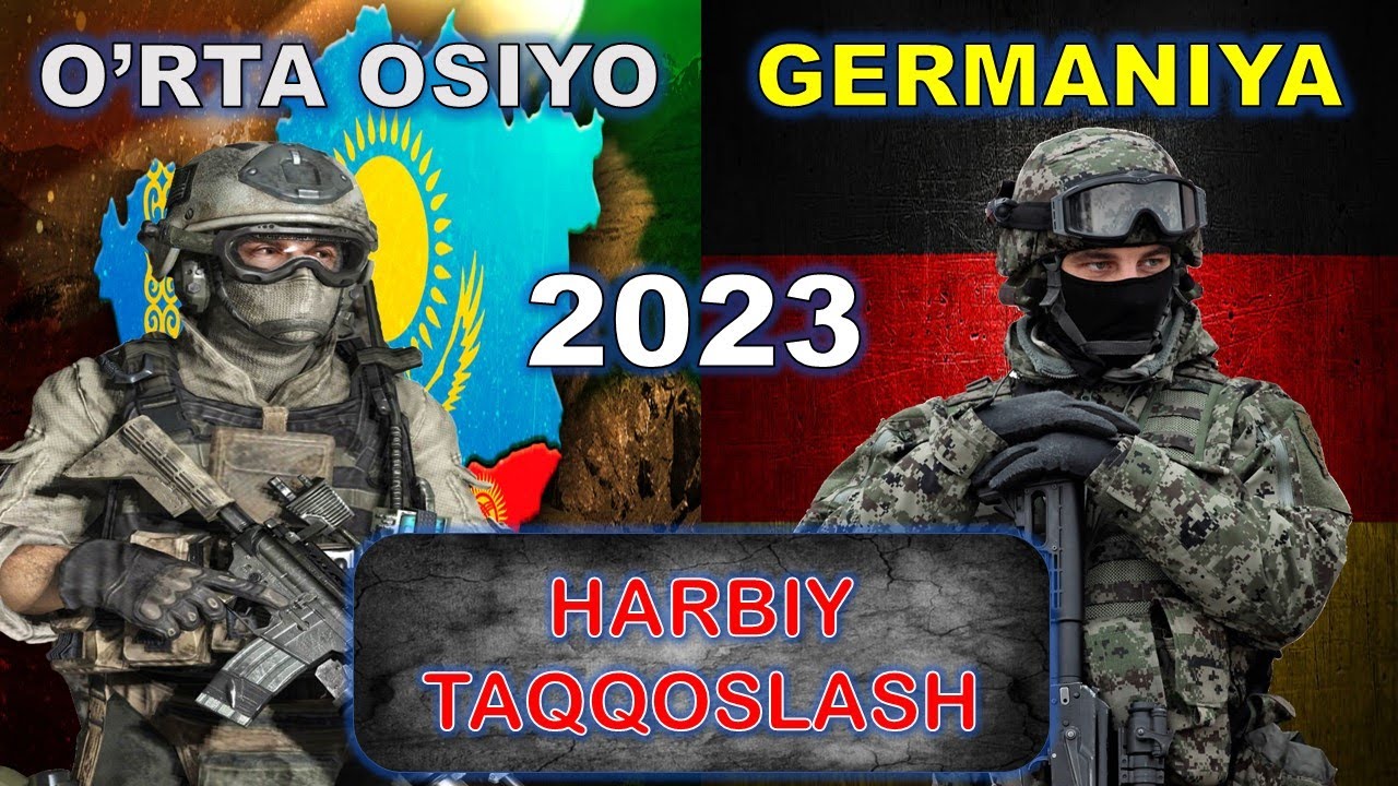 O'rta Osiyo davlatlari va Germaniya harbiy taqqoslash 2023 - YouTube