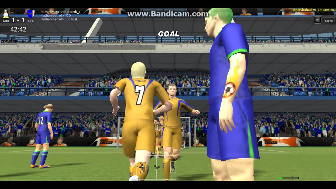 Power soccer online match - YouTube
