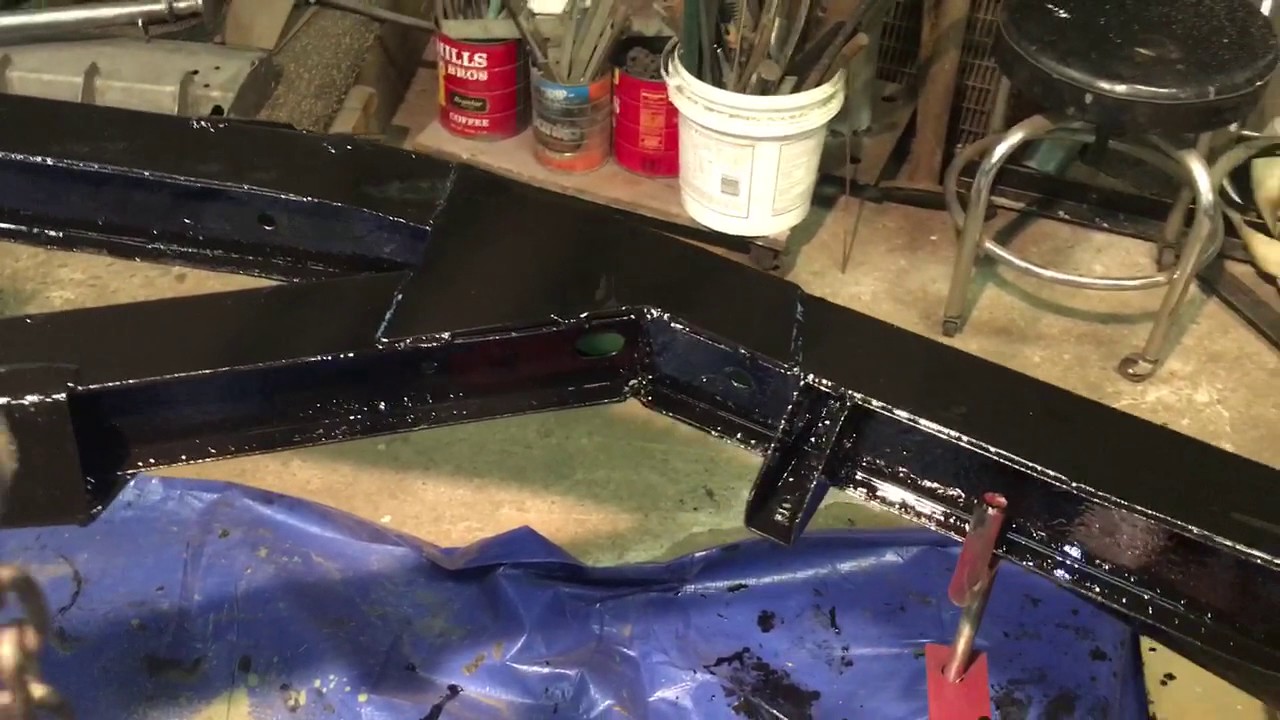1973 Triumph TR6 Frame Repair - all new paint - YouTube