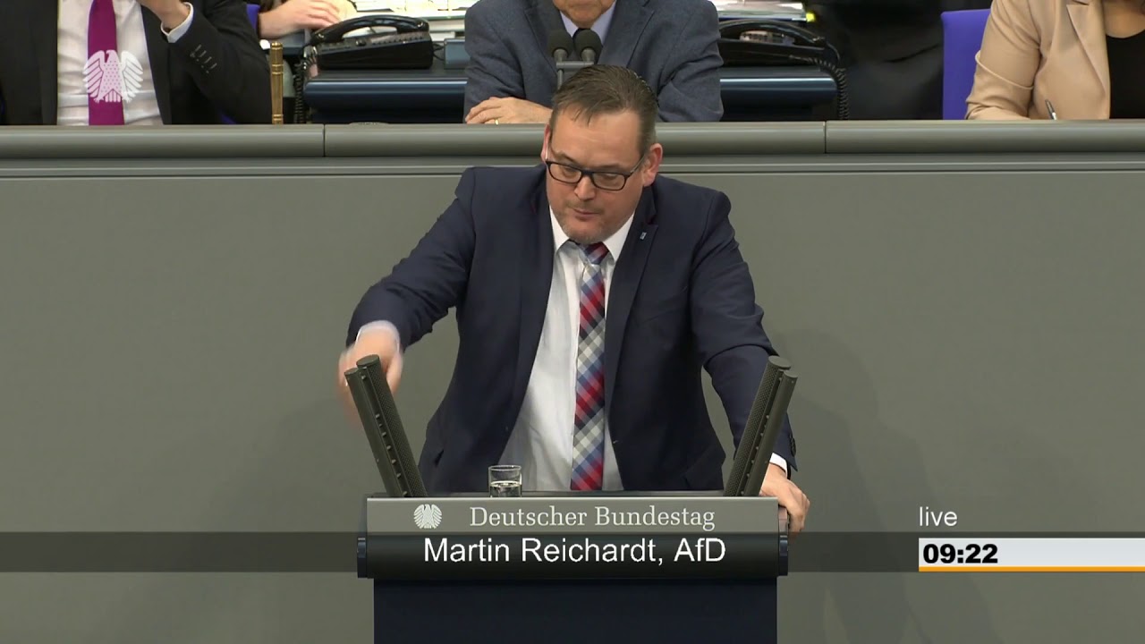 Martin Reichardt (AfD) kontert eine Frage der grünen - YouTube