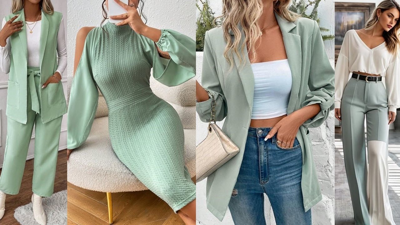 HERMOSOS OUTFITS EN VERDE MENTA, UNO DE LOS COLORES QUE ES TENDENCIA ...
