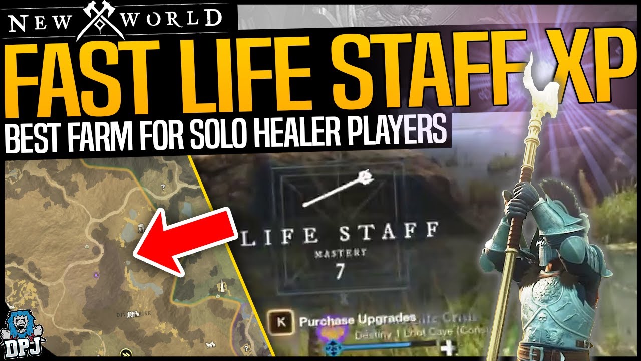 New World: FAST HEALER CLASS - LIFE STAFF WEAPON XP FARM - For SOLO ...