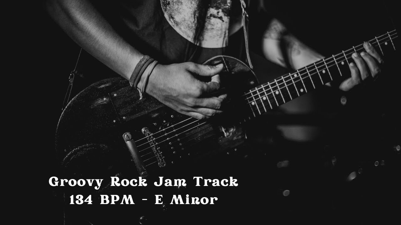 Groovy Rock Guitar Backing Track - 134 BPM - E Minor - YouTube
