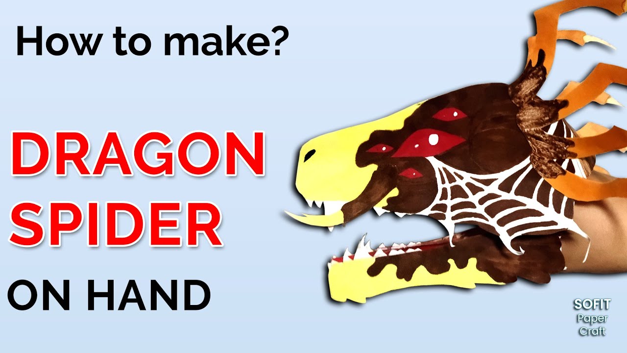 How to make a paper Dragon-Spider. DIY Sofit PaperCraft - YouTube