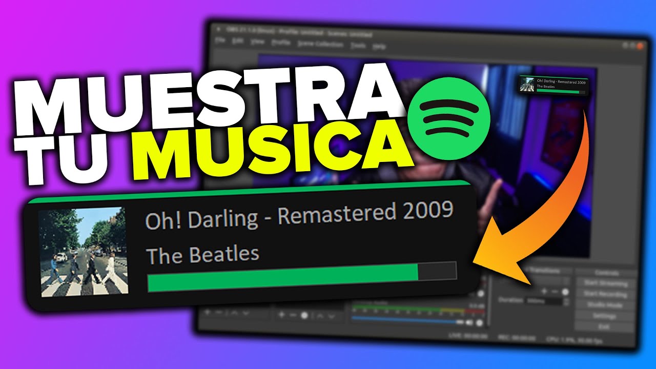 🎵 MUESTRA LA MUSICA EN TU STREAM CON ESTE WIDGET GRATIS PARA OBS Y ...