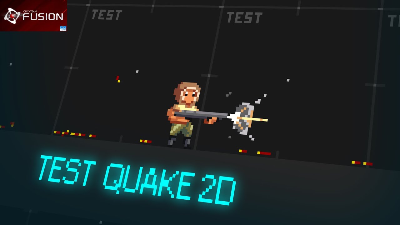 TEST QUAKE 2D - FIRE (Platformer) Clickteam Fusion 2.5 - YouTube