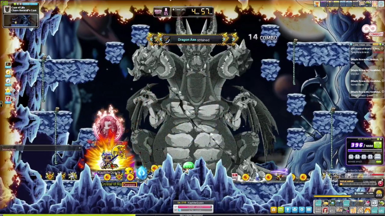 Maplestory Chaos Horntail (Aran lv.210, reboot) - YouTube