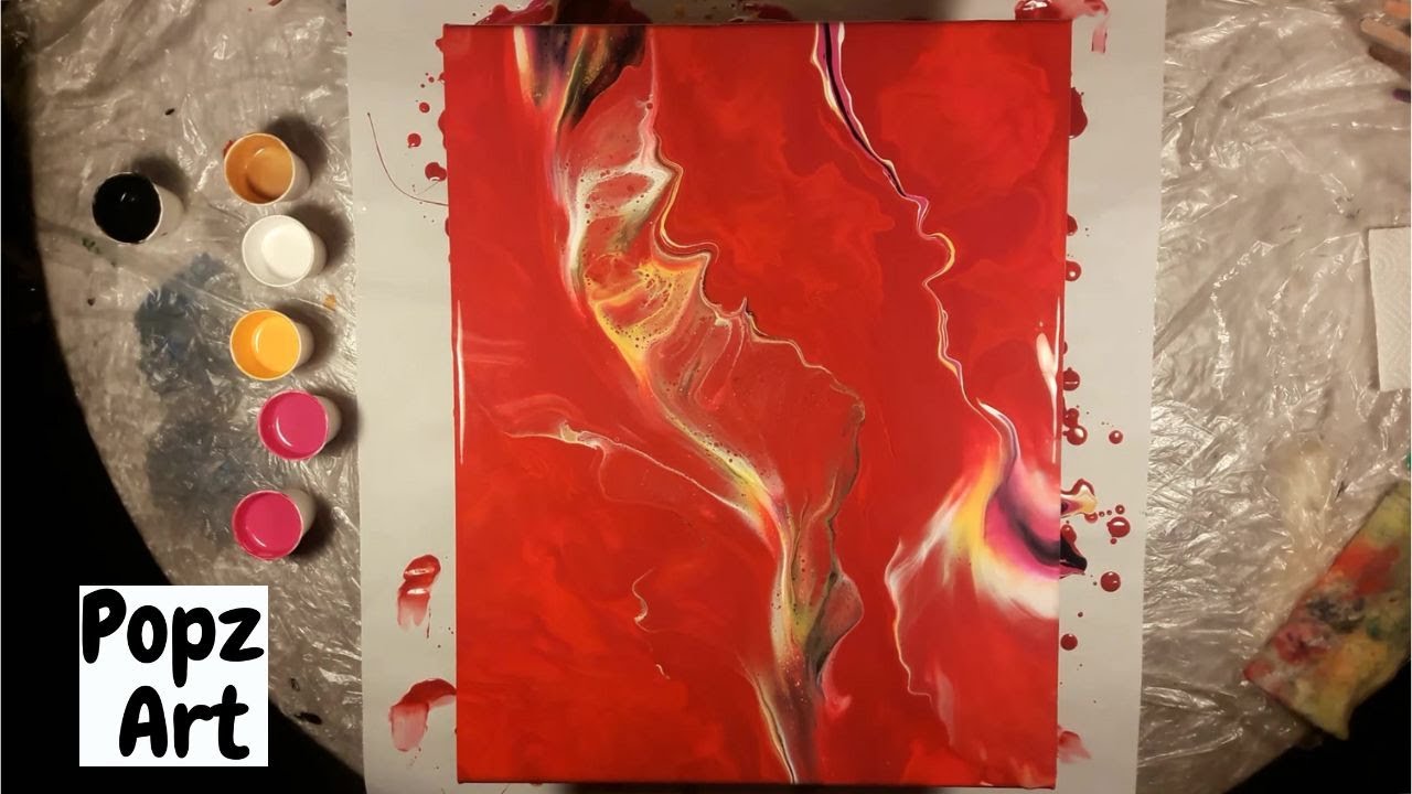 🚨 Stunning Dutch Pour in Flaming Red 🔥 and Gold - Incredible Result ...