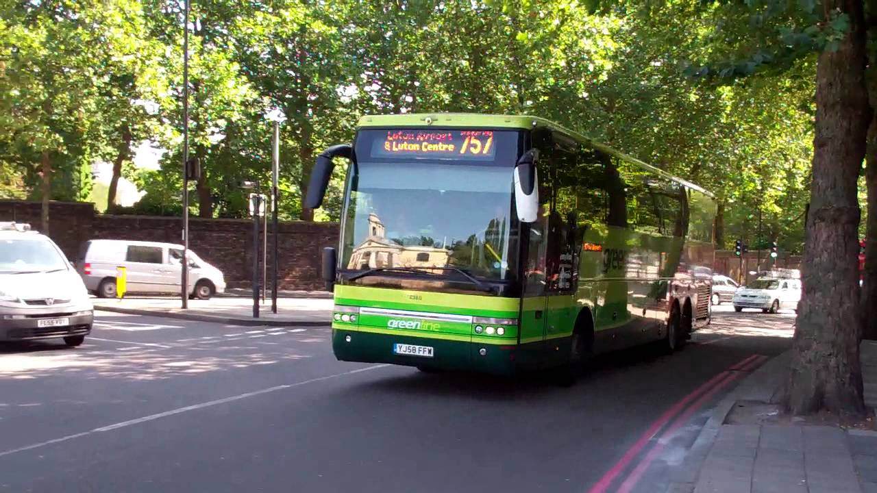 GreenLine Route 757 4386 YJ58FFW Van Hool T917 Acron - YouTube