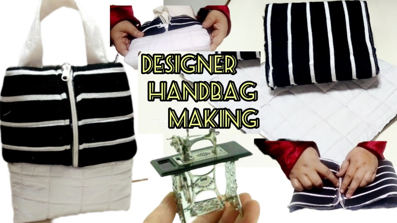 New Designer Small Bag | Zipper Handbag | With Cutting & Stitching |At ...