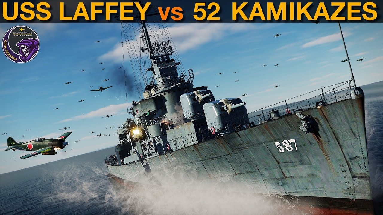 1945 Destroyer USS Laffey Attacked By 52 Japanese Kamikazes | DCS ...
