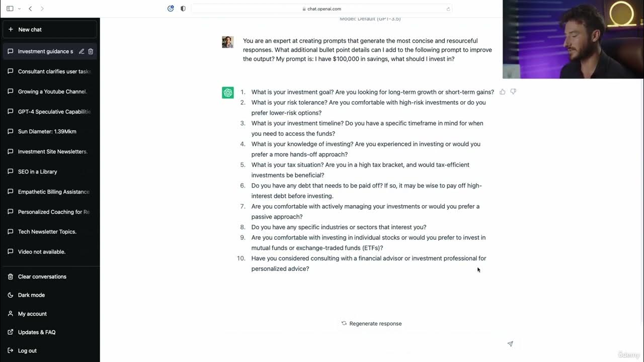 Fill In The Blank Prompting | ChatGPT Complete Guide: Learn Midjourney, ChatGPT 4 & More - YouTube