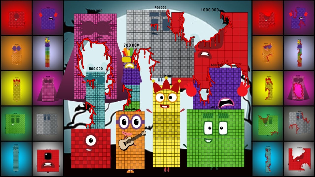 BIGGEST Numberblocks Band (100K-1M) Normal vs Zombie Mode - Guess the ...