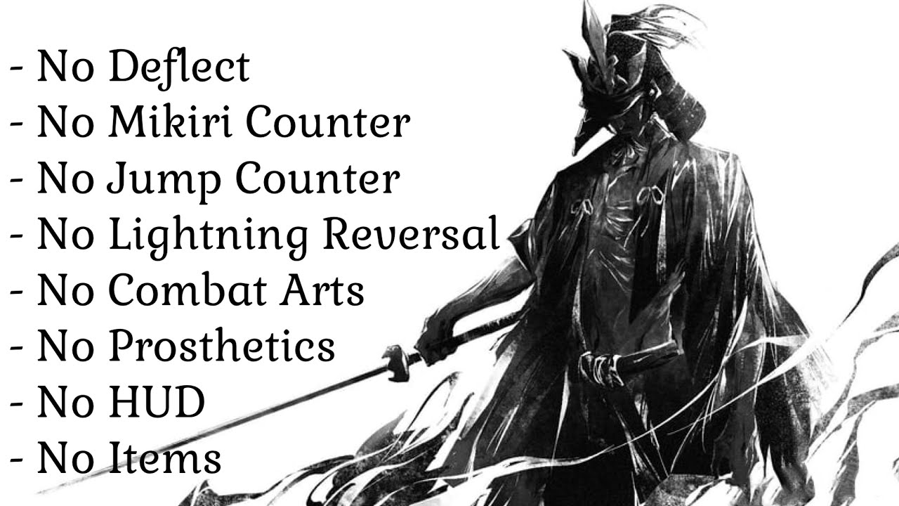 Ignore all Sekiro mechanics , Time to embrace the true way of Miyazaki ...
