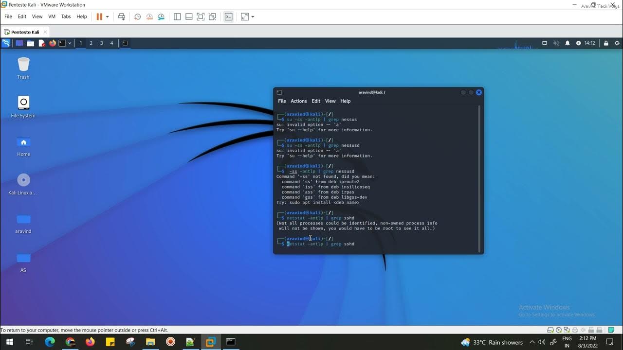 how to check the services open port in kali linux verify service port ...