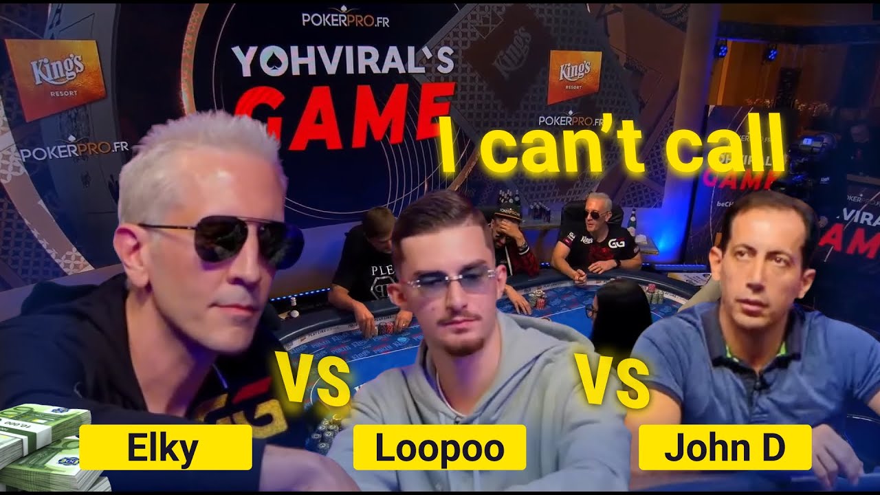 “TOUT ÇA POUR ÇA !” | Loopoo 4-BET 7 100€ PRE-FLOP vs Elky et John D ...