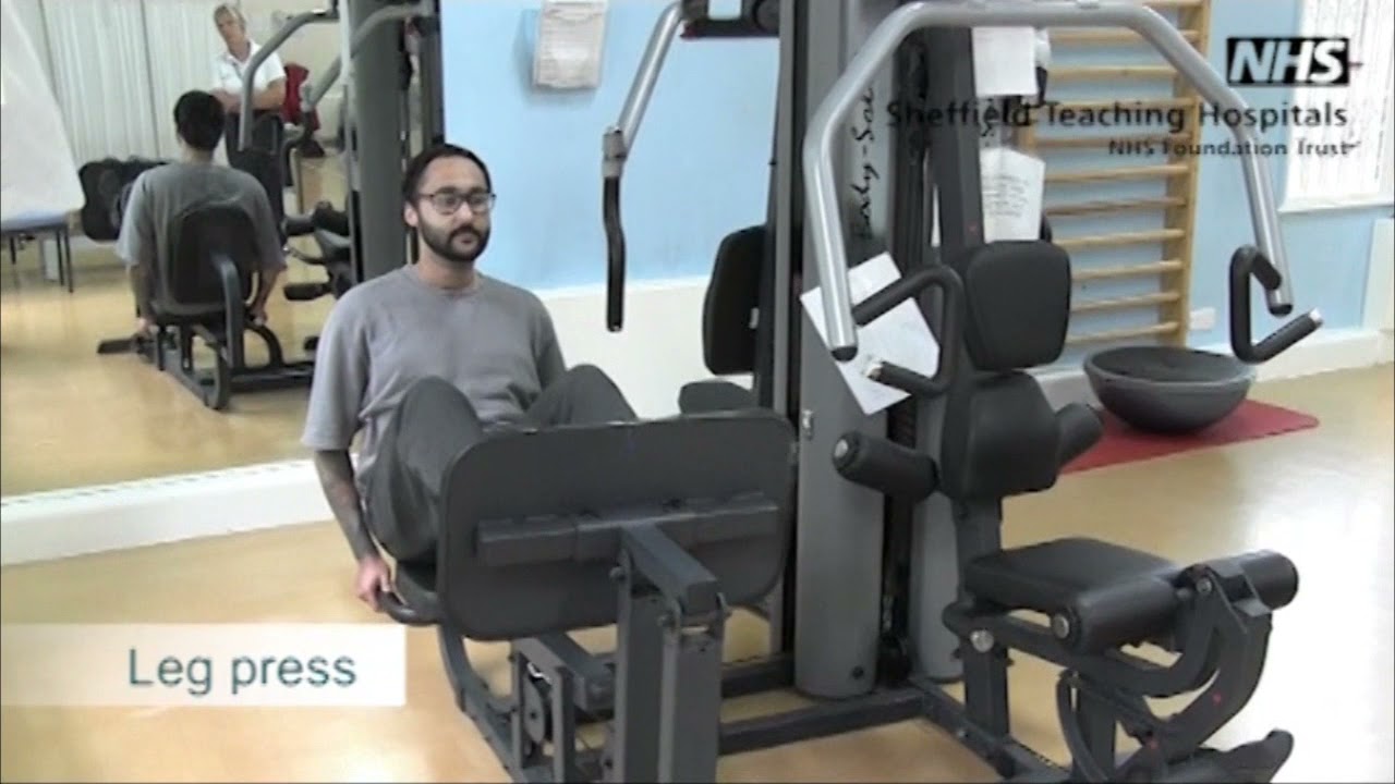 Spinal rehabilitation exercises Leg press - YouTube