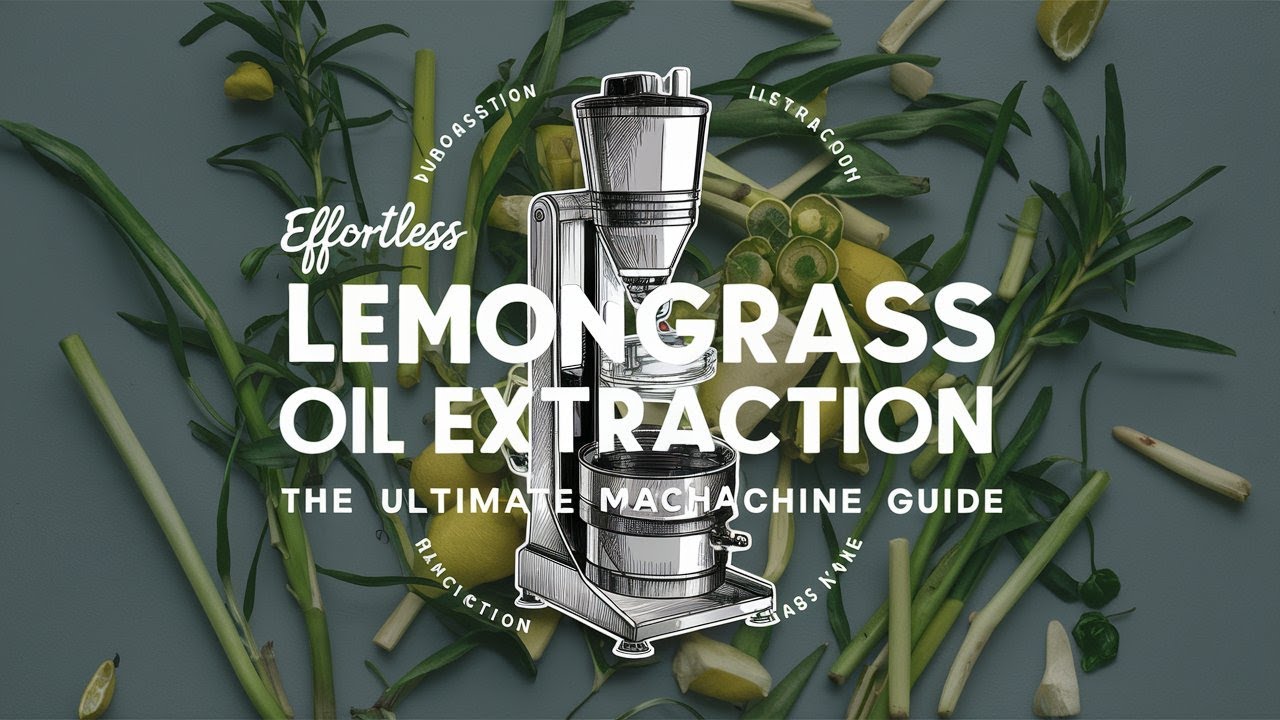 Lemongrass Oil Extraction Machine: Efficiency in Every Drop - YouTube