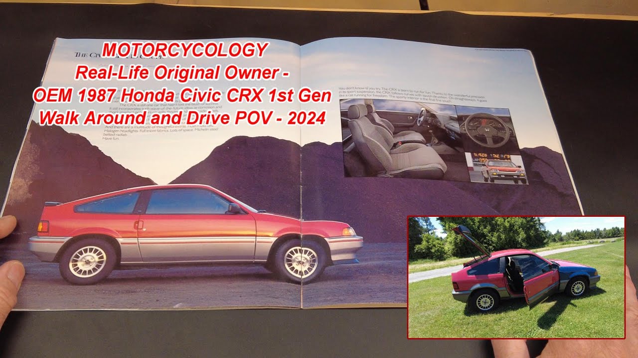 Original Owner - OEM 1987 Honda Civic CRX 1st Gen Walk Around and ...