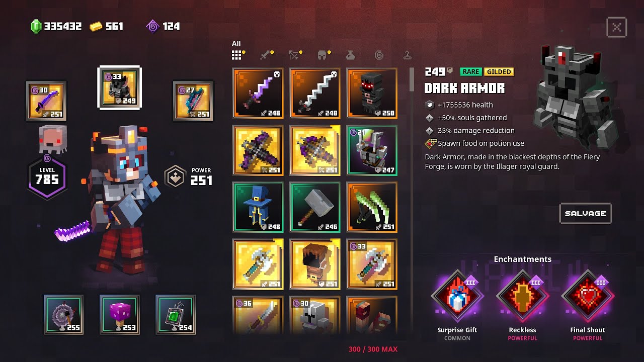 Minecraft Dungeons Reckless Shogun Build Apoc+25 Desert Temple No ...