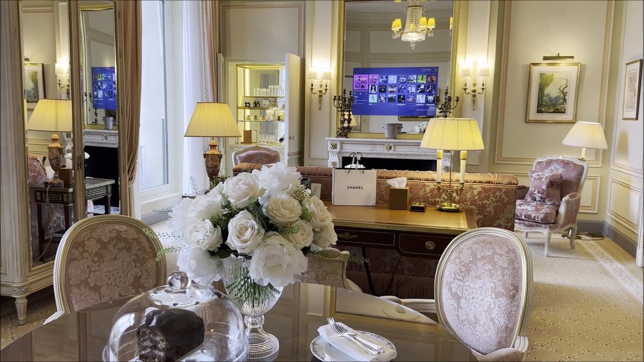 PARIS RITZ PARIS Balcony Pink Deluxe Suite. Jardin des Plantes. - YouTube