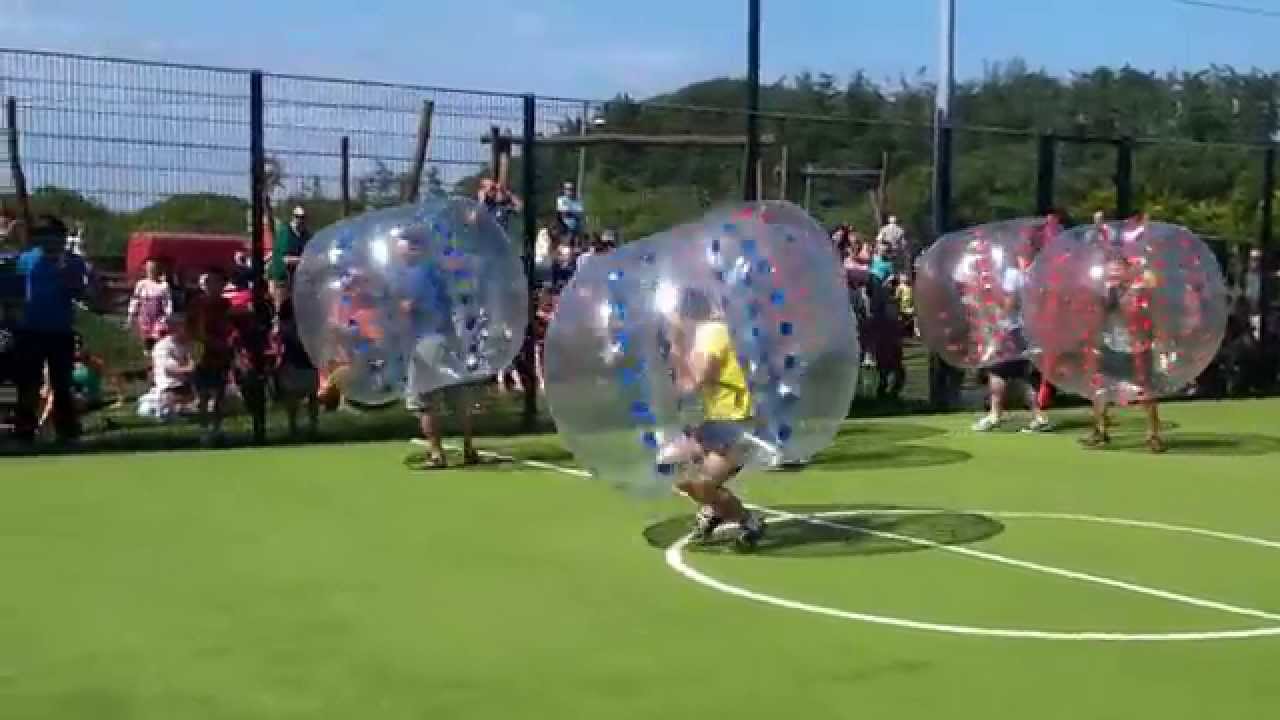 Bubble Soccer in Fenor Family Fun Park - YouTube