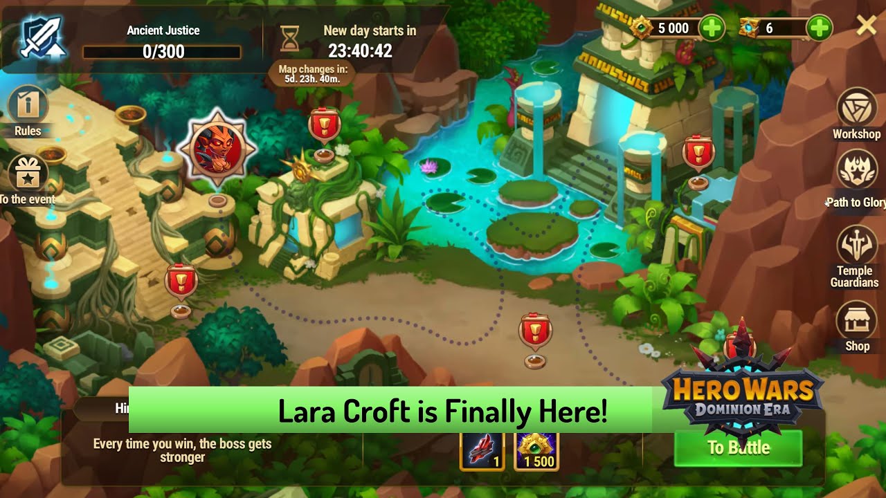 Lara's Glory and the Mystery the Dominion — Hero Wars: Dominion Era ...