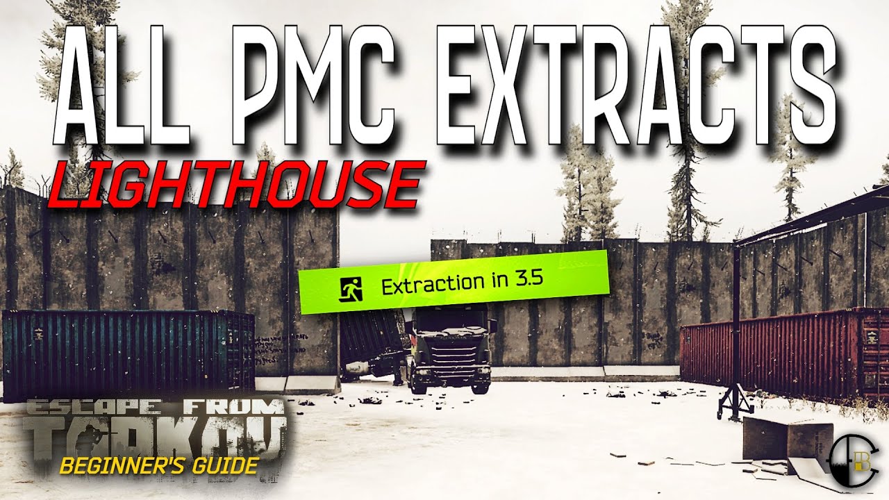 How to Find All PMC Exfils on Lighthouse | Escape from Tarkov Beginner ...