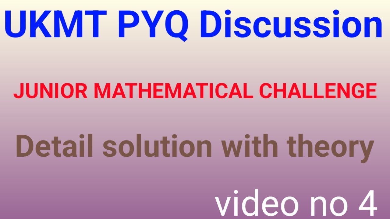 junior mathematics challenge | ukmt | junior maths challenge 2023 ...