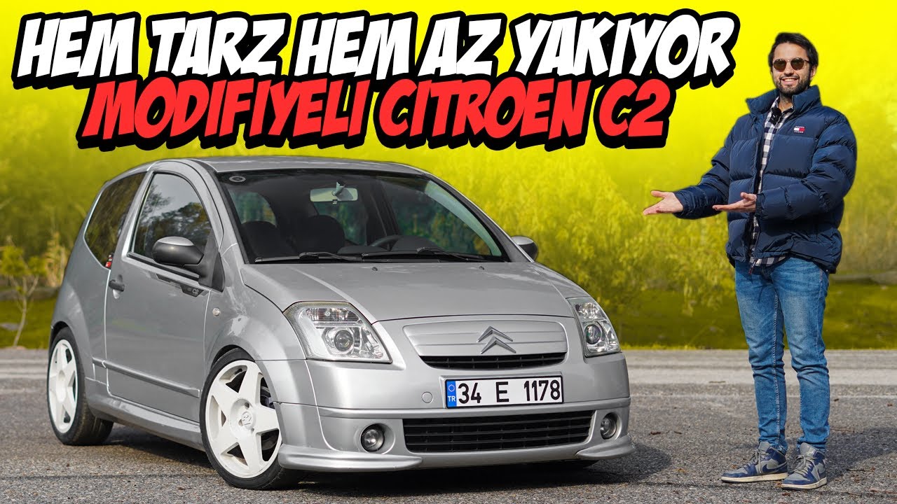 Modifiyeli Citroen C2 1.4 HDi / VTS Görünüm / Kronik Sorunlar / Yakıt ...