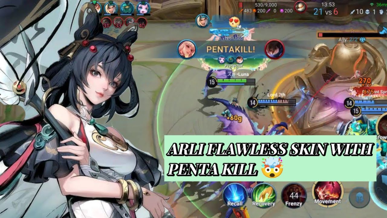 TRYING KAGURA IN HOK 🤯 ARLI FLAWLESS SKIN | HONOR OF KINGS - YouTube