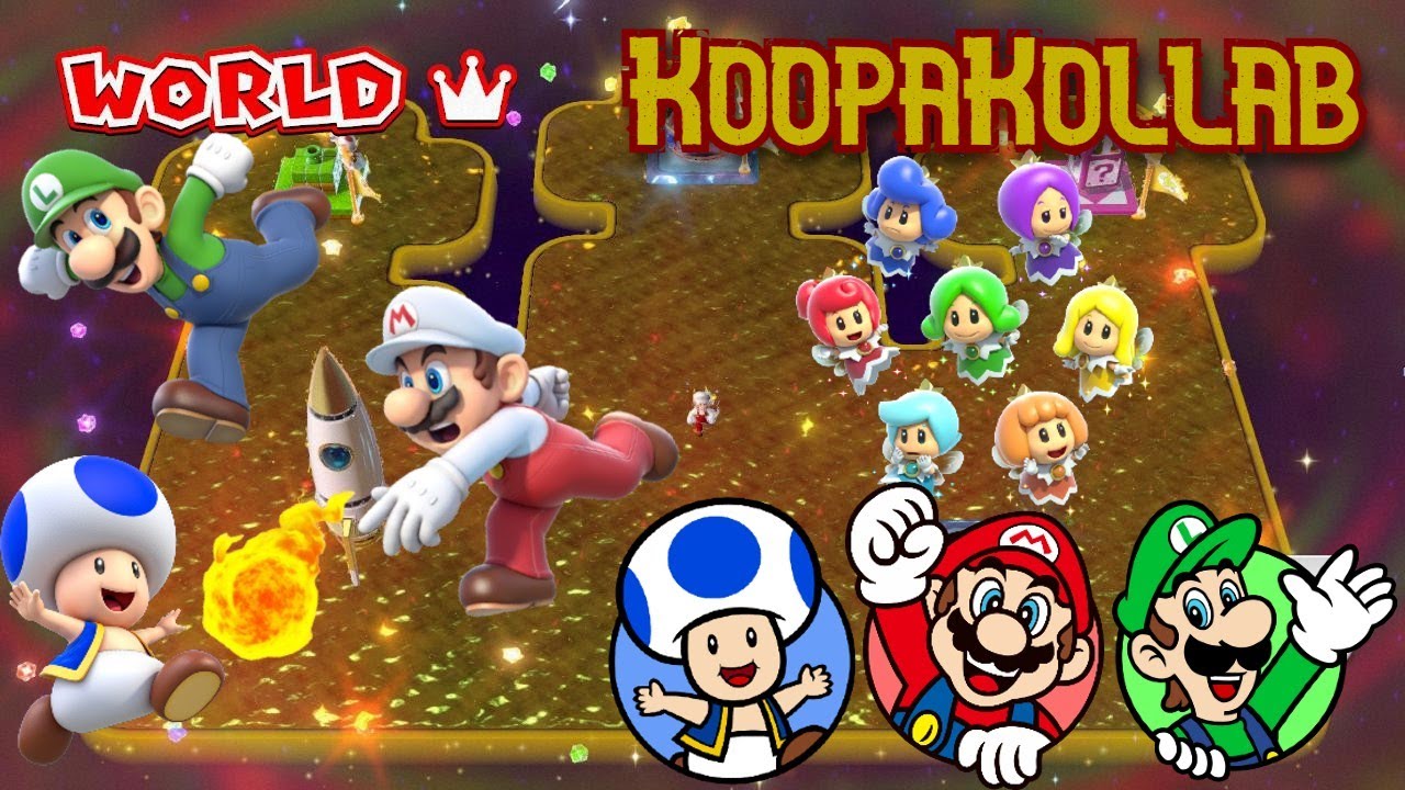 THE BROS AND TOAD FINALLY BEAT THE GAME (Super Mario 3D World) (World ...