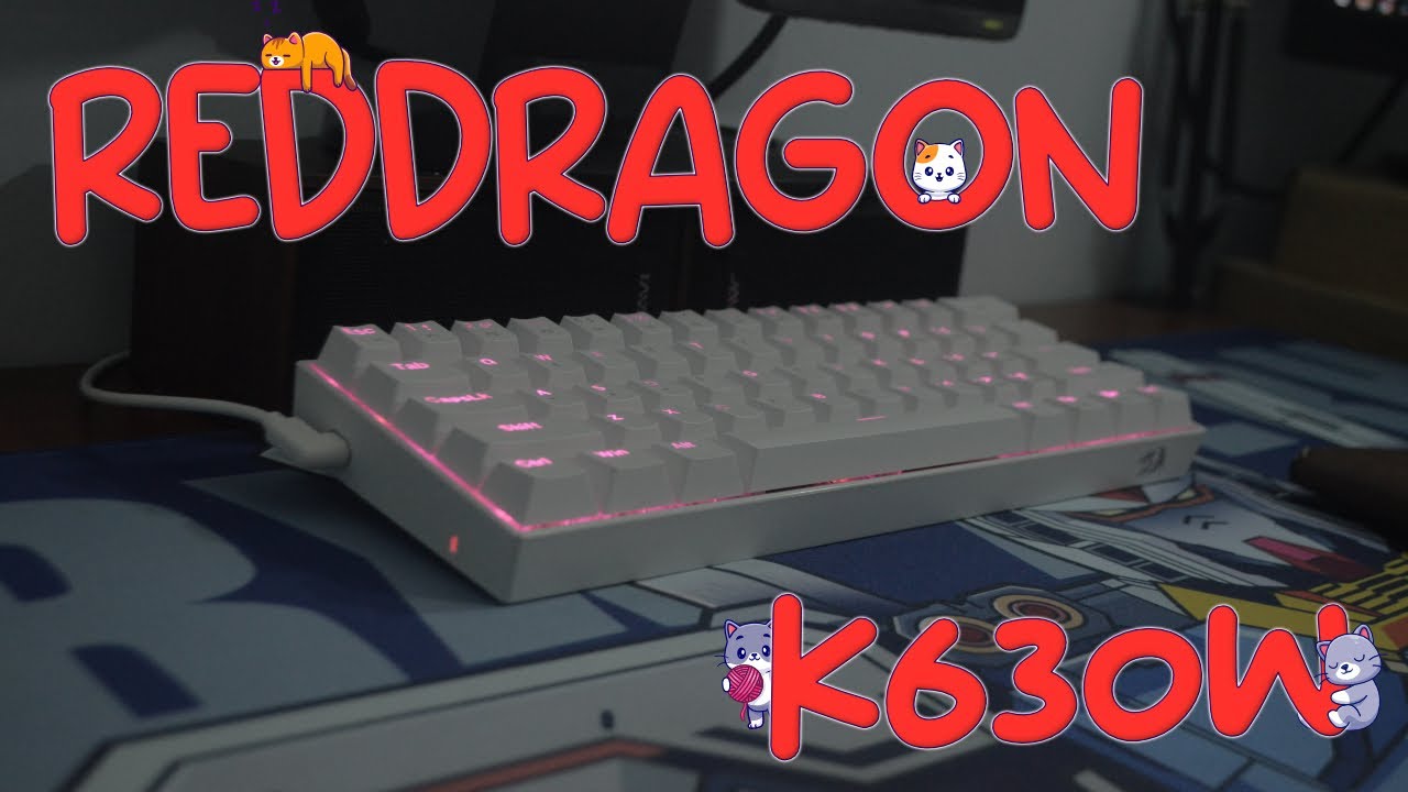 Unboxing Keyboard Mechanical 200k - Reddragon K630W Pink (Used) - YouTube