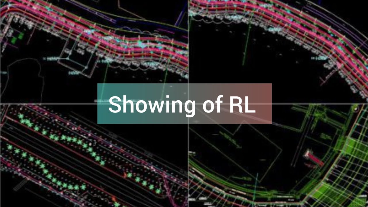 How to show RL In Autocad Drawing. - YouTube