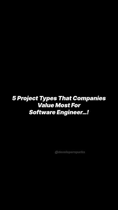 5 projects that companies want #coding #codinglife #software #softwareengineerlife #developer # ...
