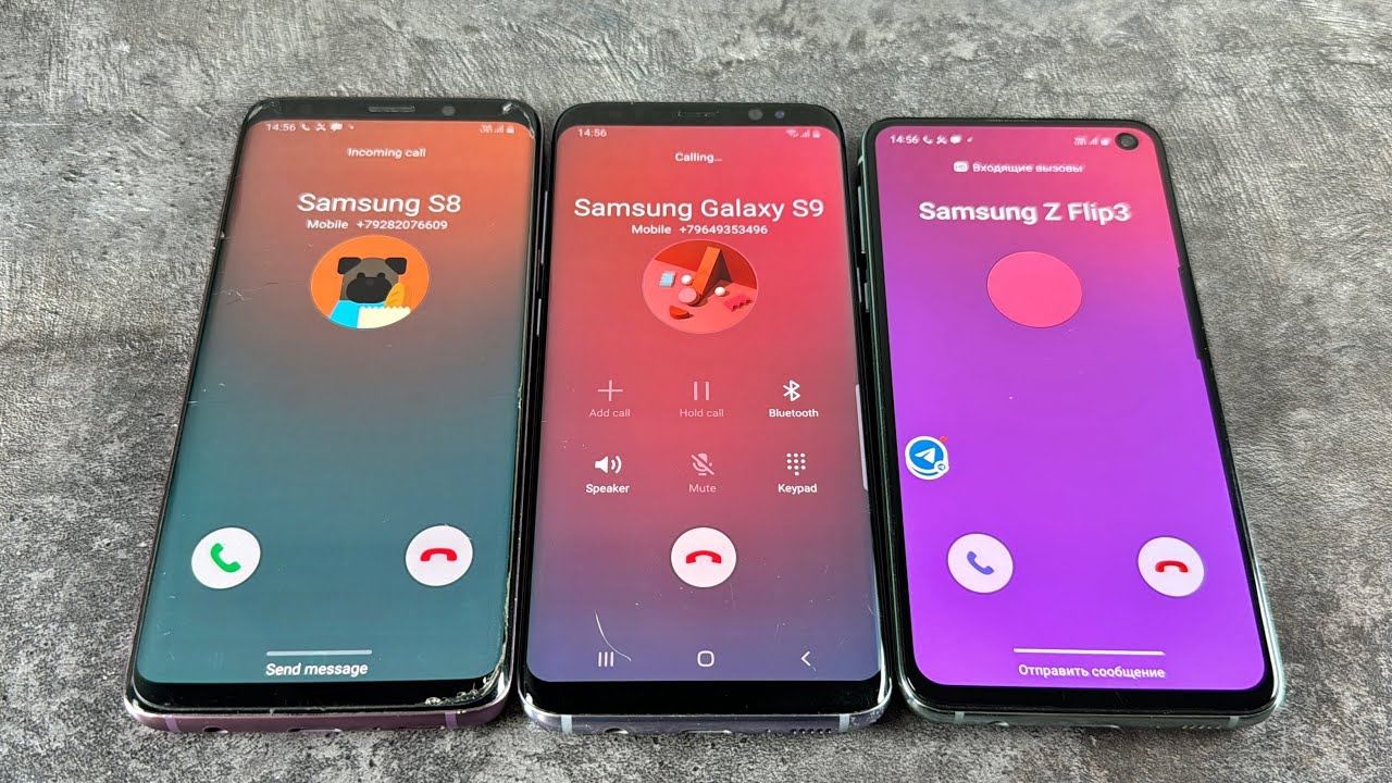 Samsung S8 /s9 /S10e incoming Call - YouTube